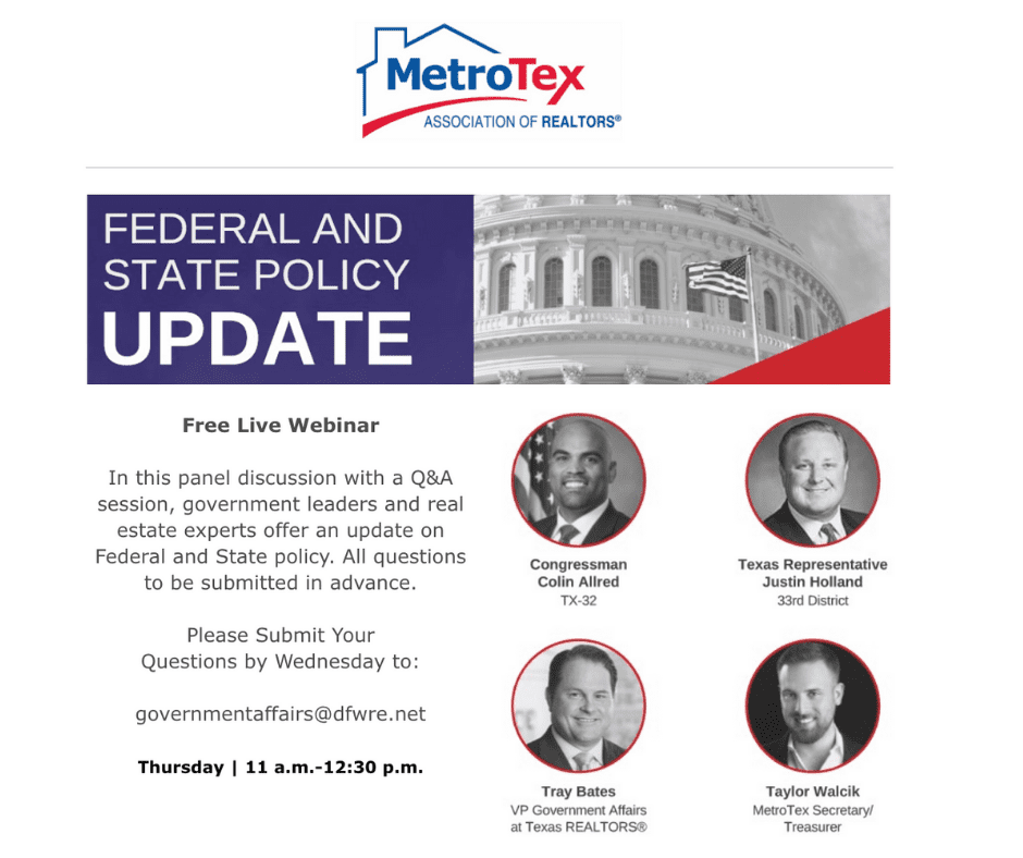 WEBINAR: Federal & State Legislative Update