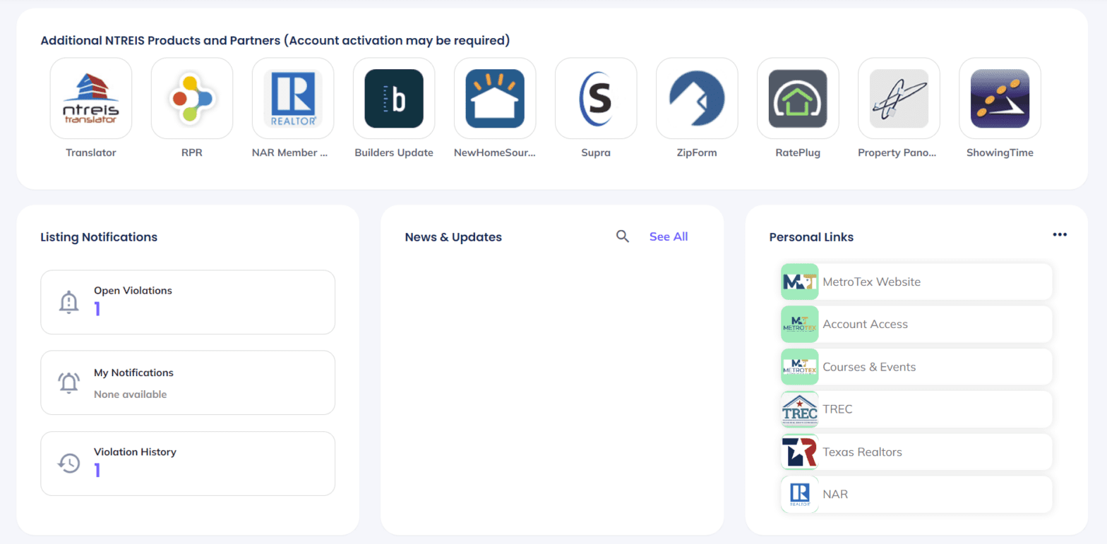 Matrix MLS Navigation | MetroTex